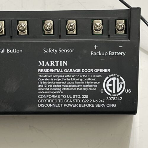 Martin Residential Garage Door Opener Circuit Logic Control Mother ...