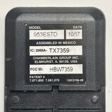 Genuine OEM Chamberlain Liftmaster 953ESTD 3 Button Garage Door Remote ...