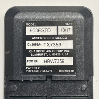 Genuine OEM Chamberlain Liftmaster 953ESTD 3 Button Garage Door Remote ...