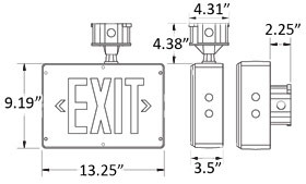 Class 1 Division 2 LED Exit Sign