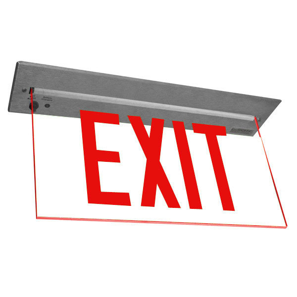 New York City Recessed Edge Lit Exit Sign