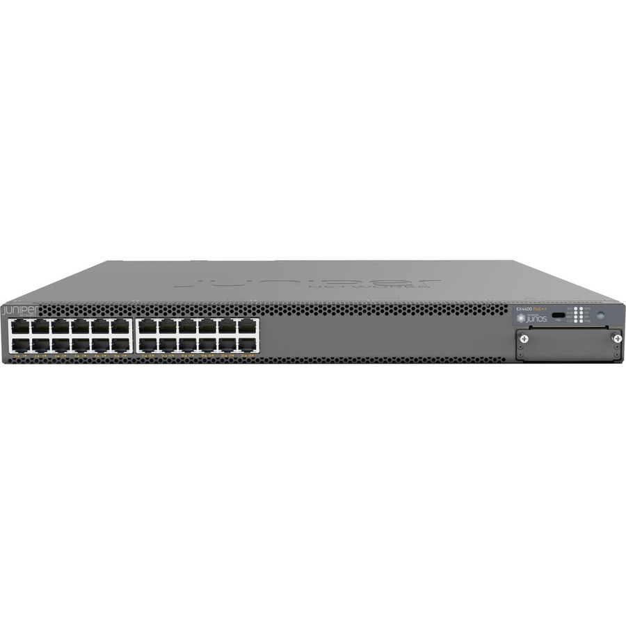 Juniper (EX4400 24T AFI) 24x1G port switch with 2x100G uplink stacking ...