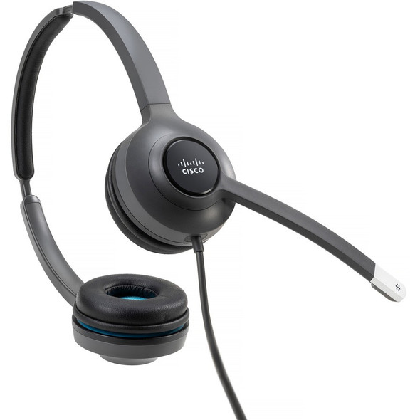 Cisco (HS W 322 C USBC) Headset 322 Wired Dual On Ear Carbon