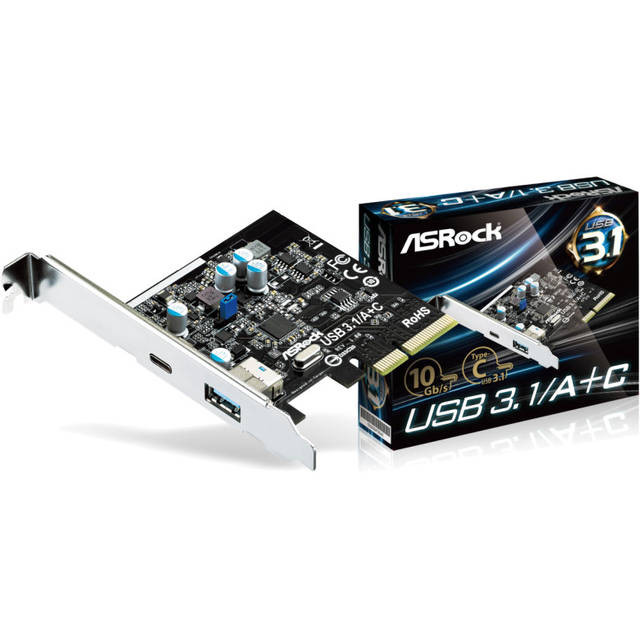 USB 3.1/A+C | ASRock USB 3.1/A+C Card
