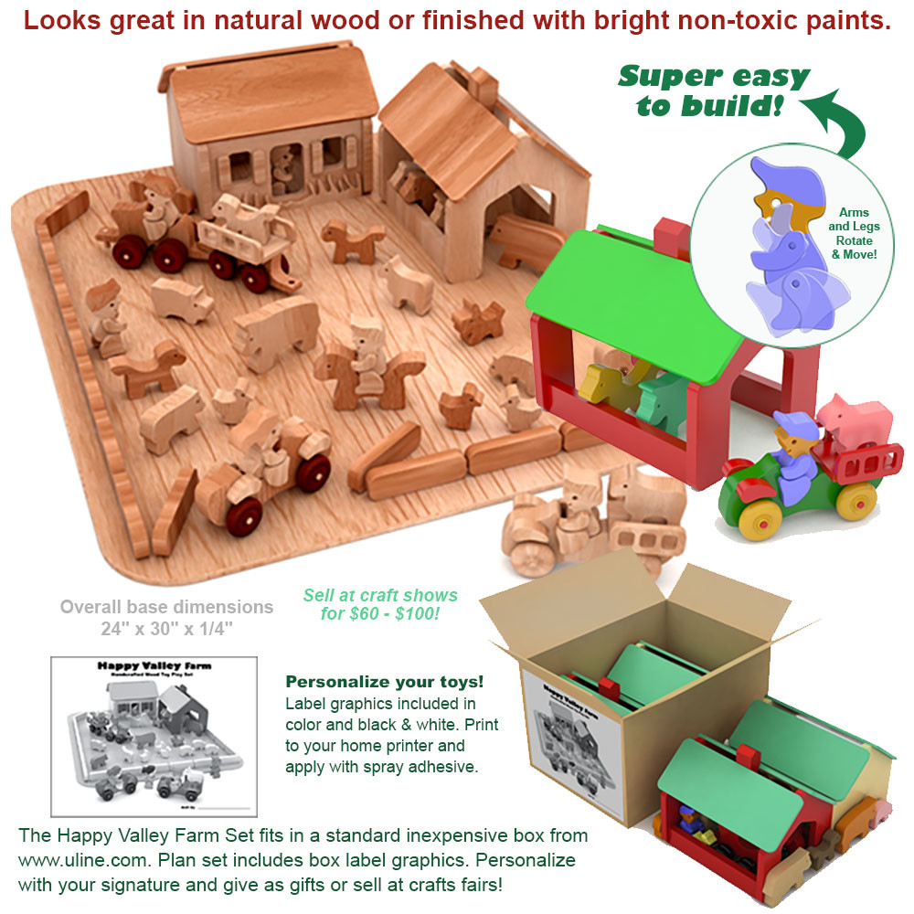 Quick & Easy Happy Valley Farm Wood Toy Plans