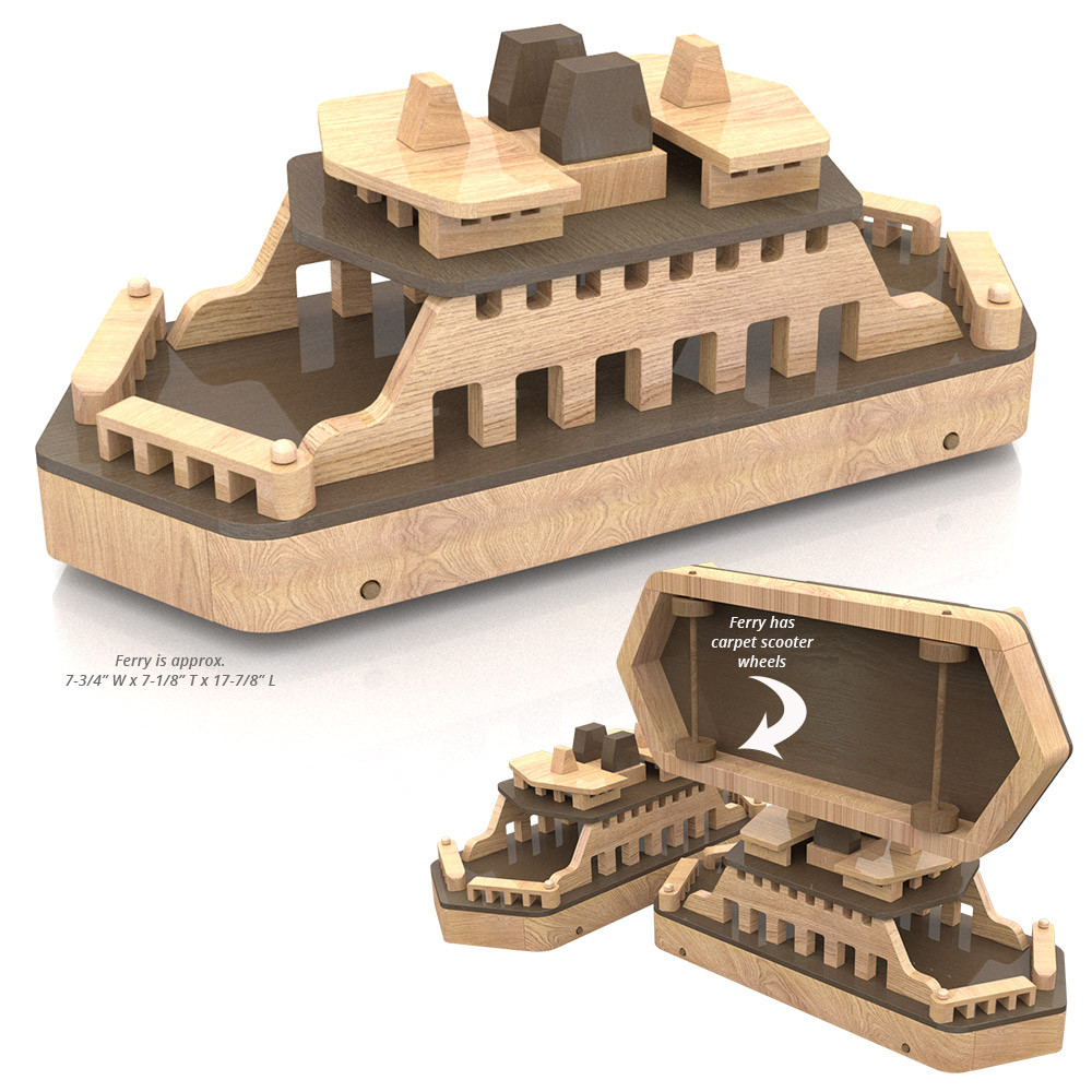 Famous Washington State Ferry Wood Toy Plan