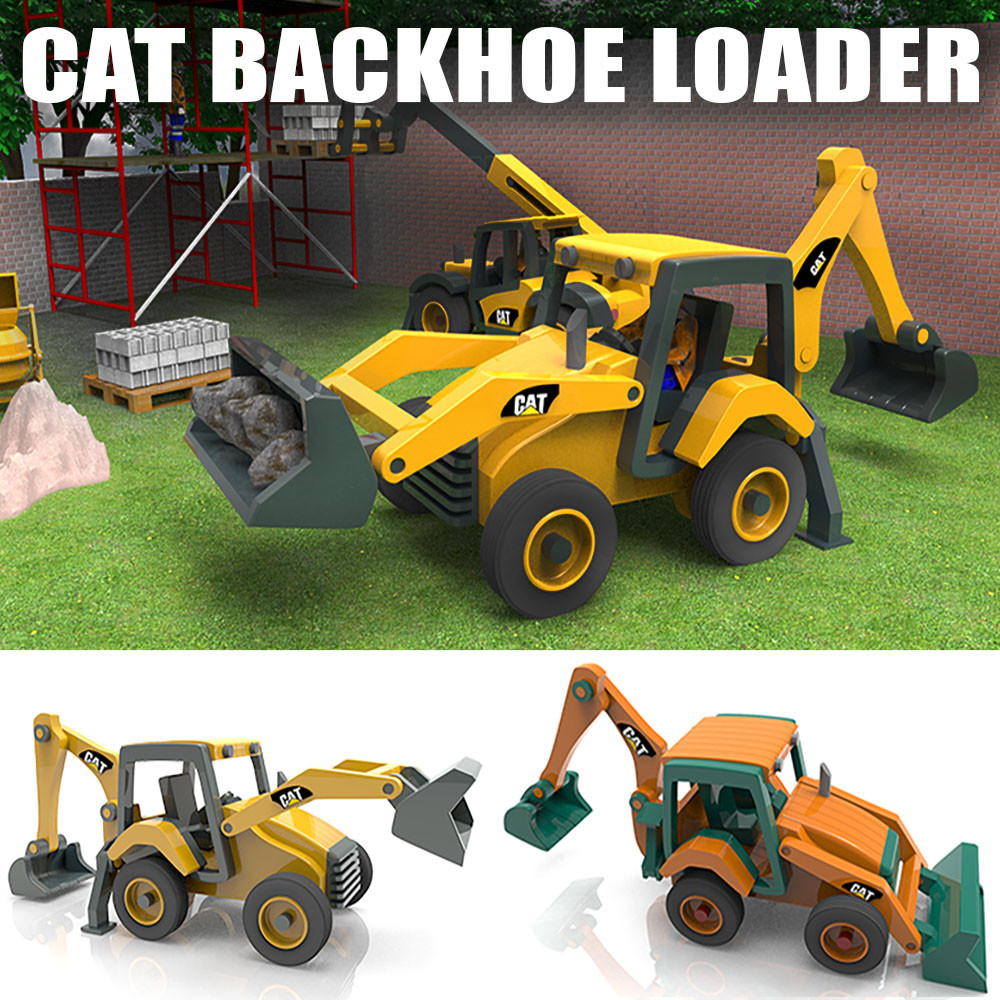 CAT Backhoe Loader Wood Toy Plans