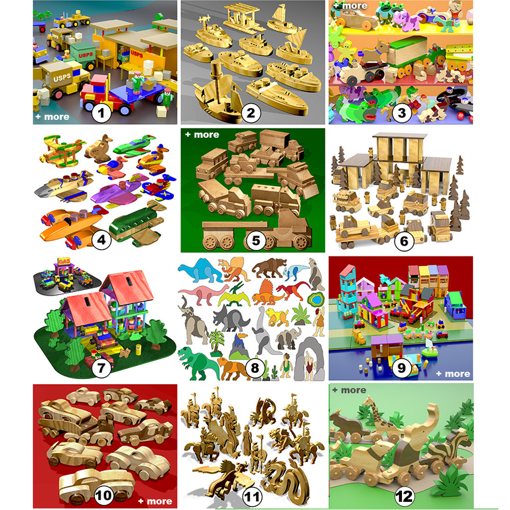 Super Toy Plans Library of 12 eBooks plus 4 Free Learning Toys Bonus ...