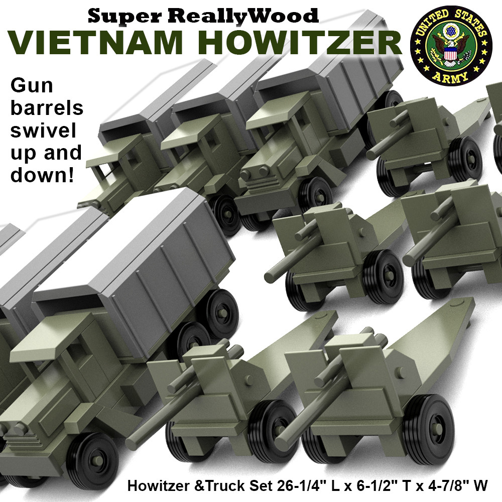 Super ReallyWood Vietnam Howitzer Wood Toy Plans