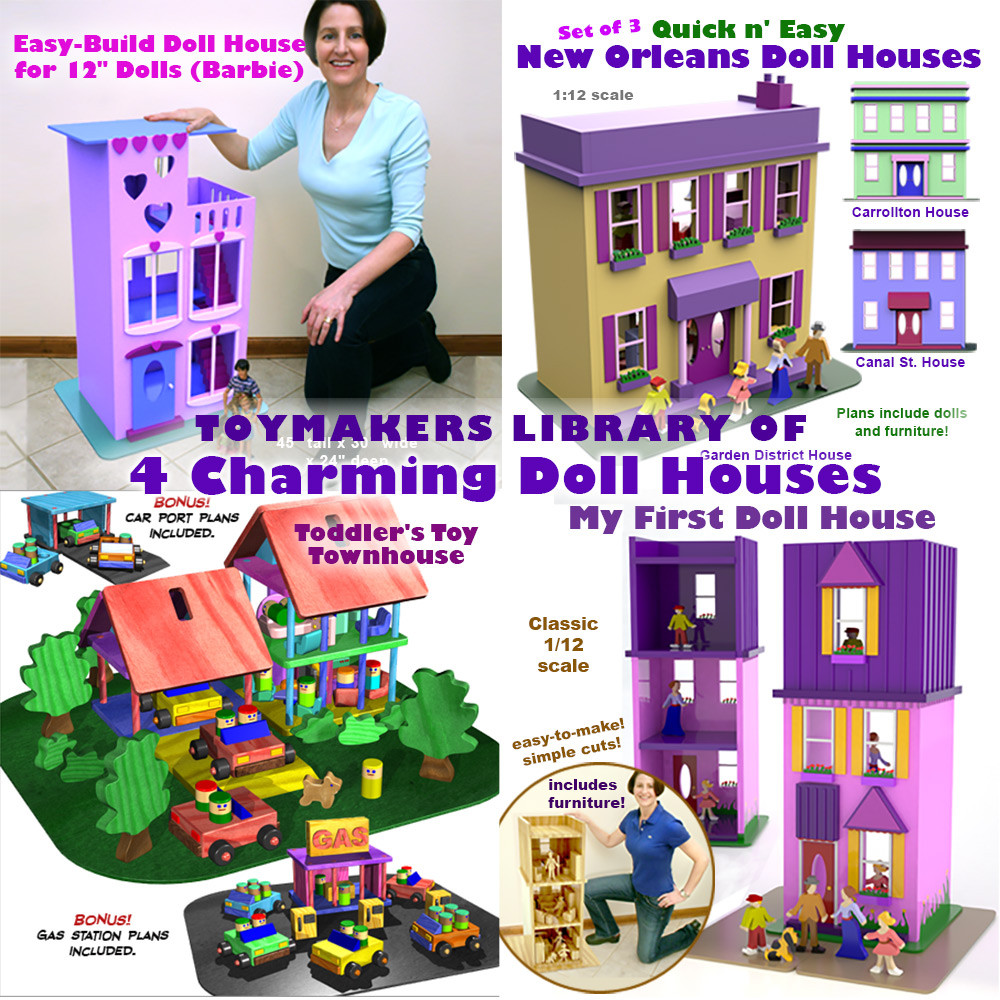 Doll Houses & Toy Towns Wood Toy Plans