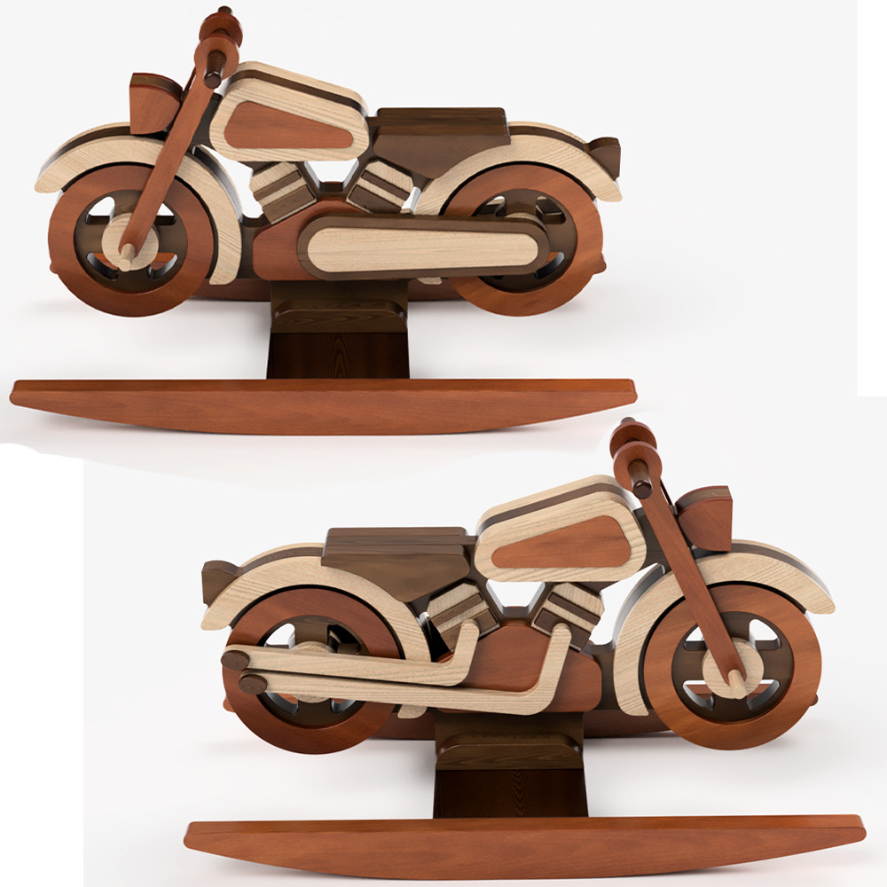 The Big Easy Rocking Motorcycle Wood Toy Plans