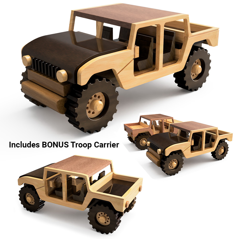 Famous Iraq Artillery Humvee & Ammo Trailer Wood Toy Plans (2 PDF ...