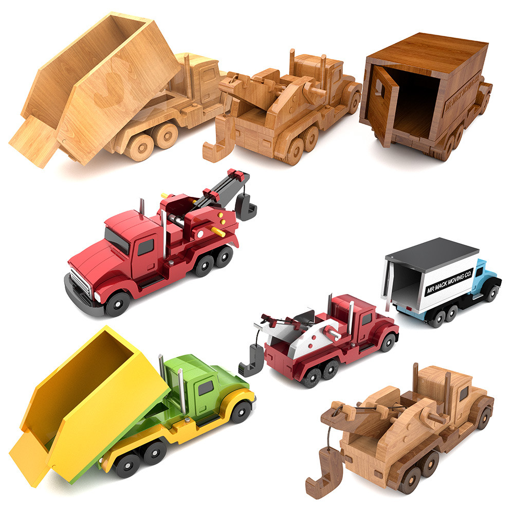 Magnificent MACKS Box Van, Tow & Dump Trucks