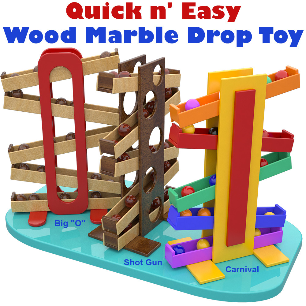 Quick & Easy Marble Drop Wood Toy Plans