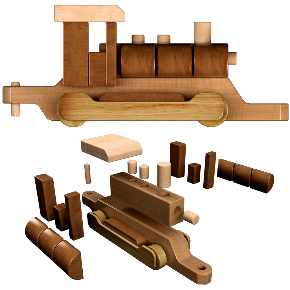 San Francisco 1920 Train Wood Toy Plans