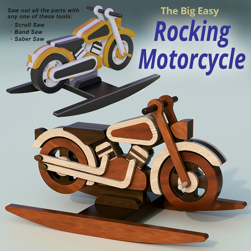 The Big Easy Rocking Motorcycle Wood Toy Plans