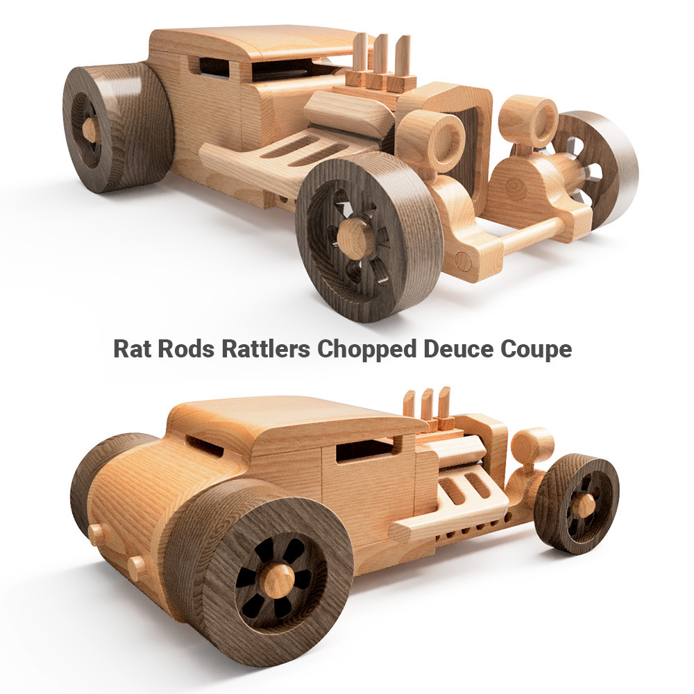 Rat Rods Rattlers Wood Toy Plans (4 PDF Downloads)