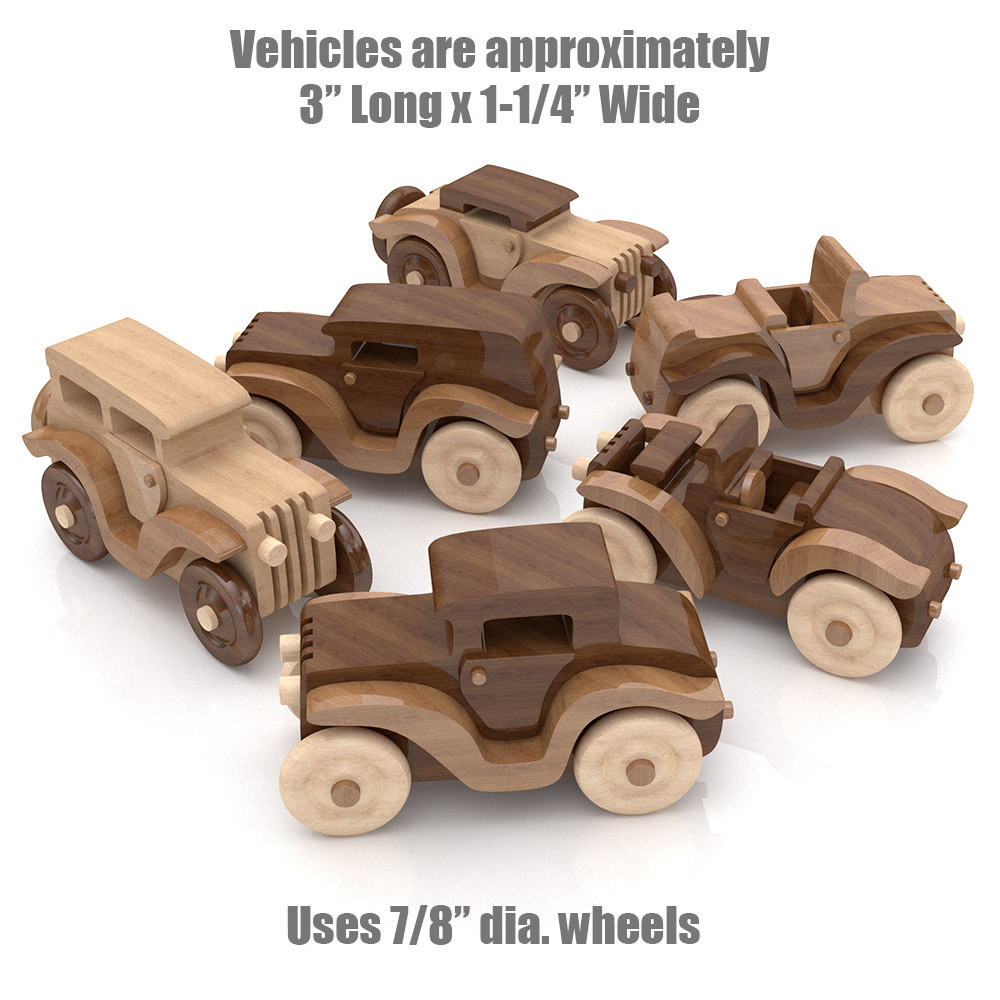 Six Mini Model A Cars