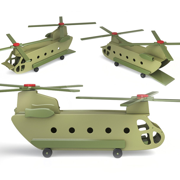 Scroll Saw Magic Chinook Chopper Vietnam Wood Toy Plans