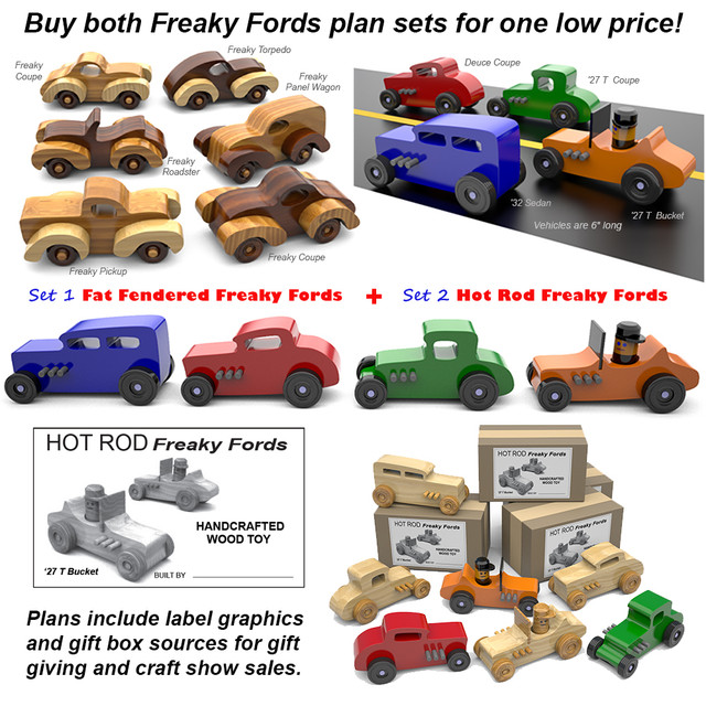 Fat Fendered Freaky Fords + Hot Rod Freaky Fords