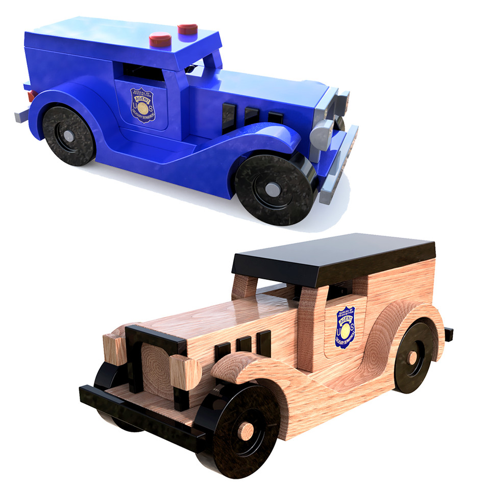 1930 FBI and Gangster Cars Wood Toy Plans
