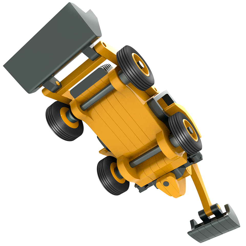 CAT Backhoe Loader Wood Toy Plans