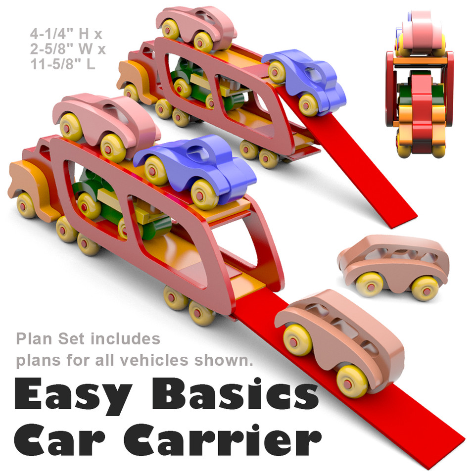 1930 FBI and Gangster Cars Wood Toy Plans