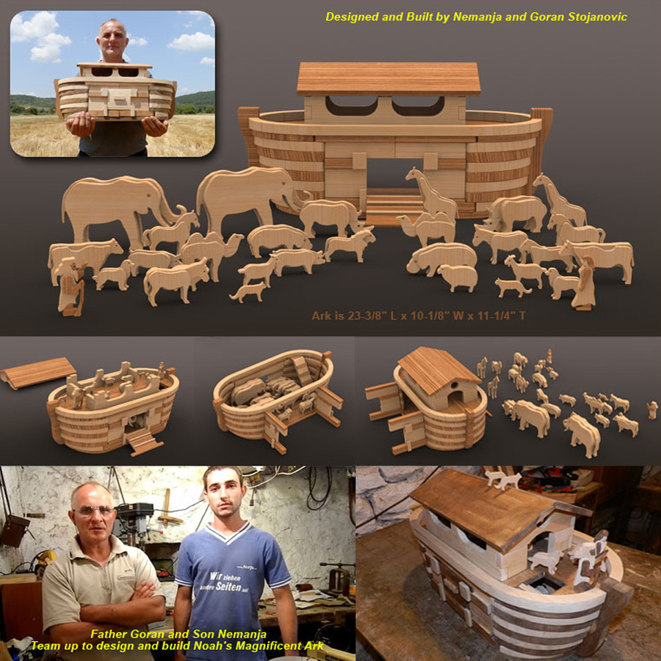 Noah's Magnificent Father Son Ark Wood Toy Plans