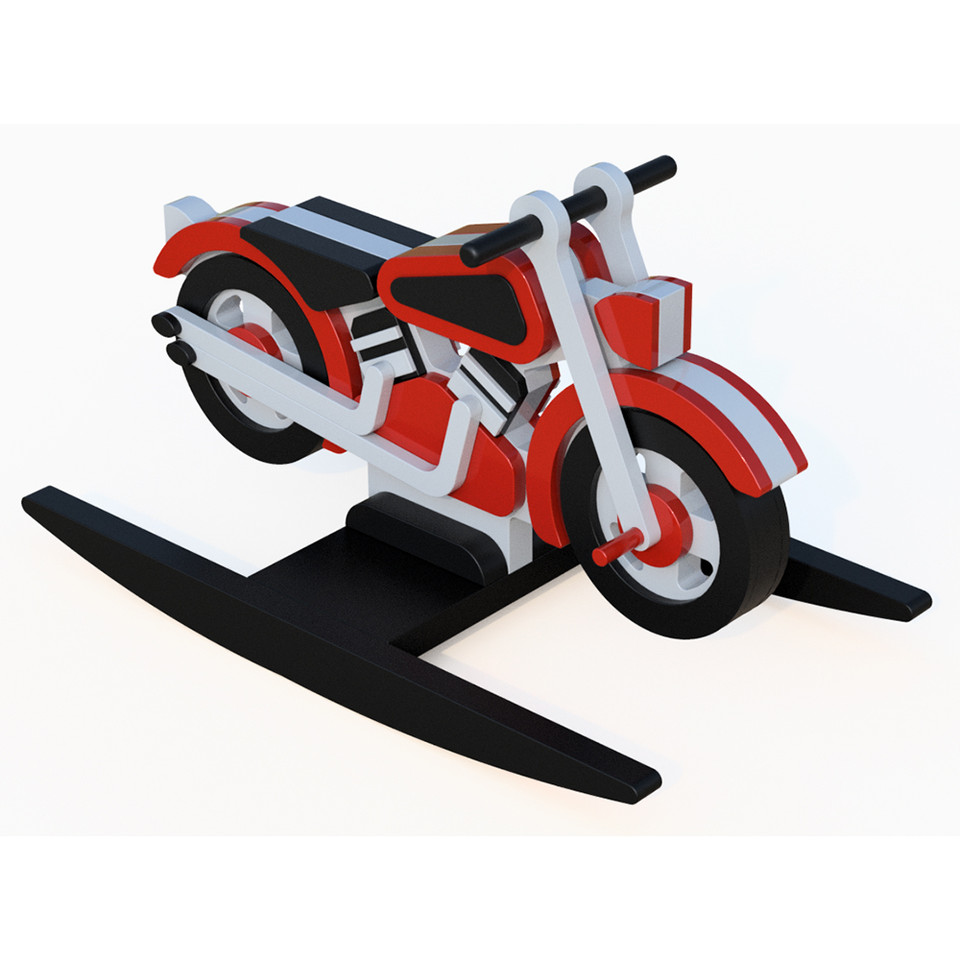The Big Easy Rocking Motorcycle Wood Toy Plans