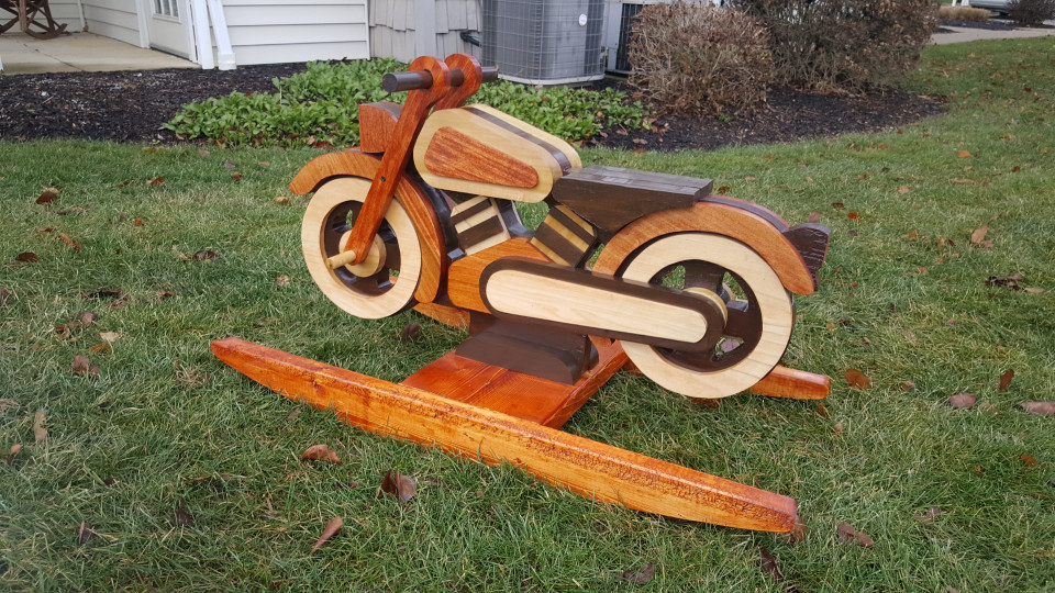 The Big Easy Rocking Motorcycle Wood Toy Plans