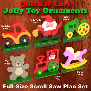 Quick & Easy Jolly Toy Ornaments Wood Toy Plans