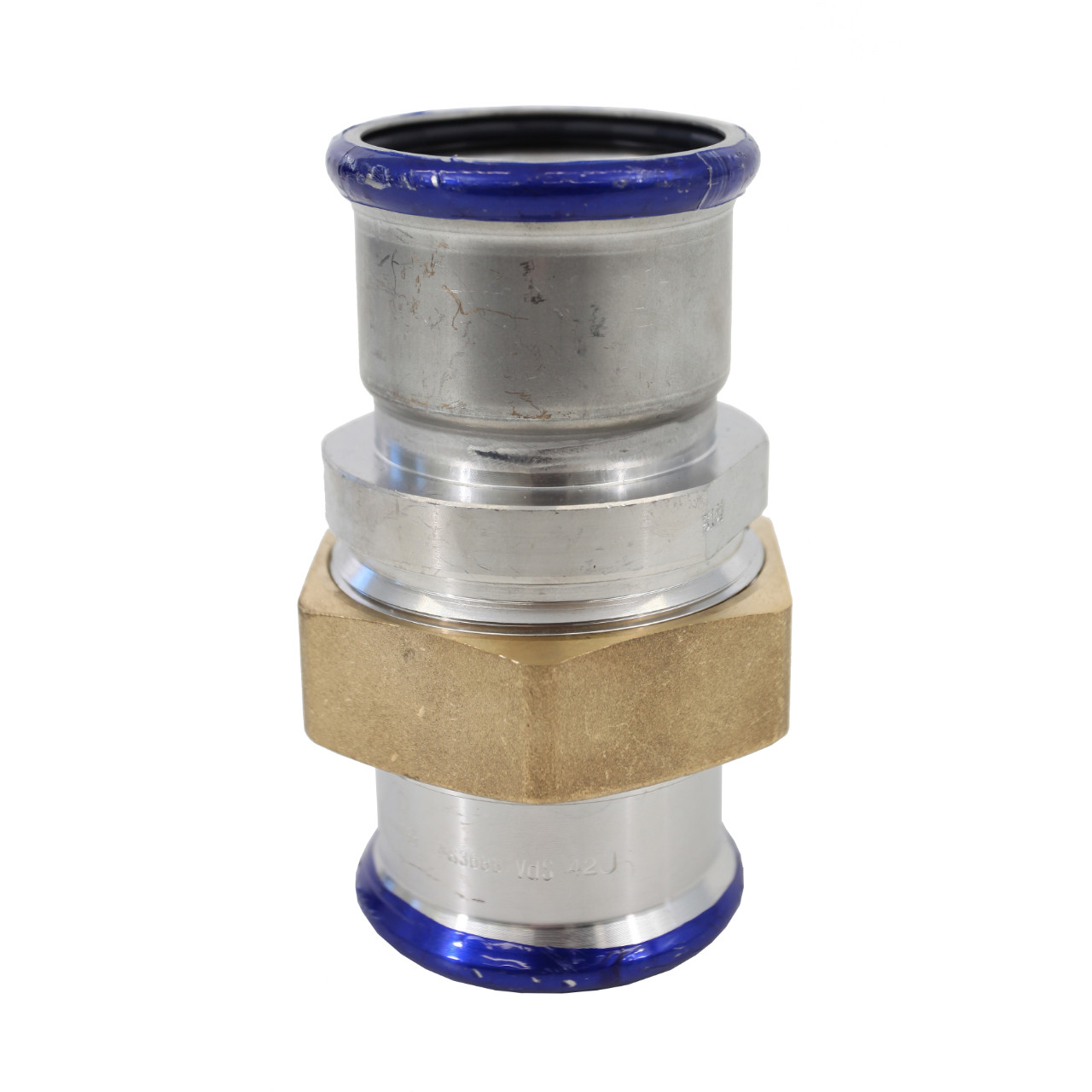 EUROPRESS 316L Stainless Steel Pipe Barrel Union Brass Nut - Waterworks