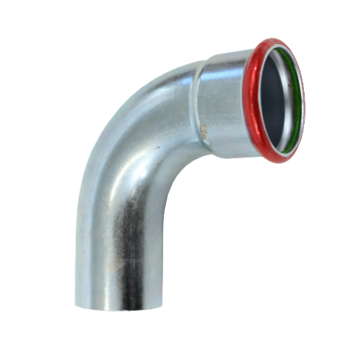EUROPRESS Carbon Steel 90° Spigot Elbow - Viton Seal - Waterworks