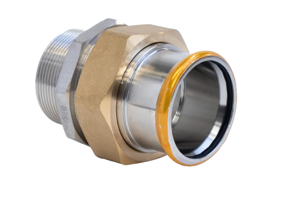 EUROPRESS 304L Stainless Steel BSP Male Adaptor Union Brass Nut ...