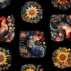 Poultry in Motion Roosters and Daisies
