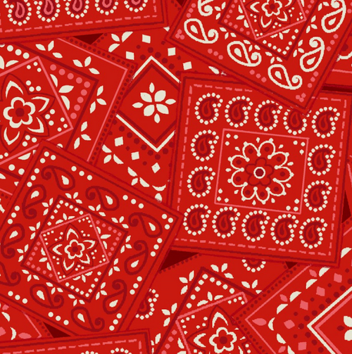 America The Beautiful, Red Paisley - Rather-Be's Quilt Shop