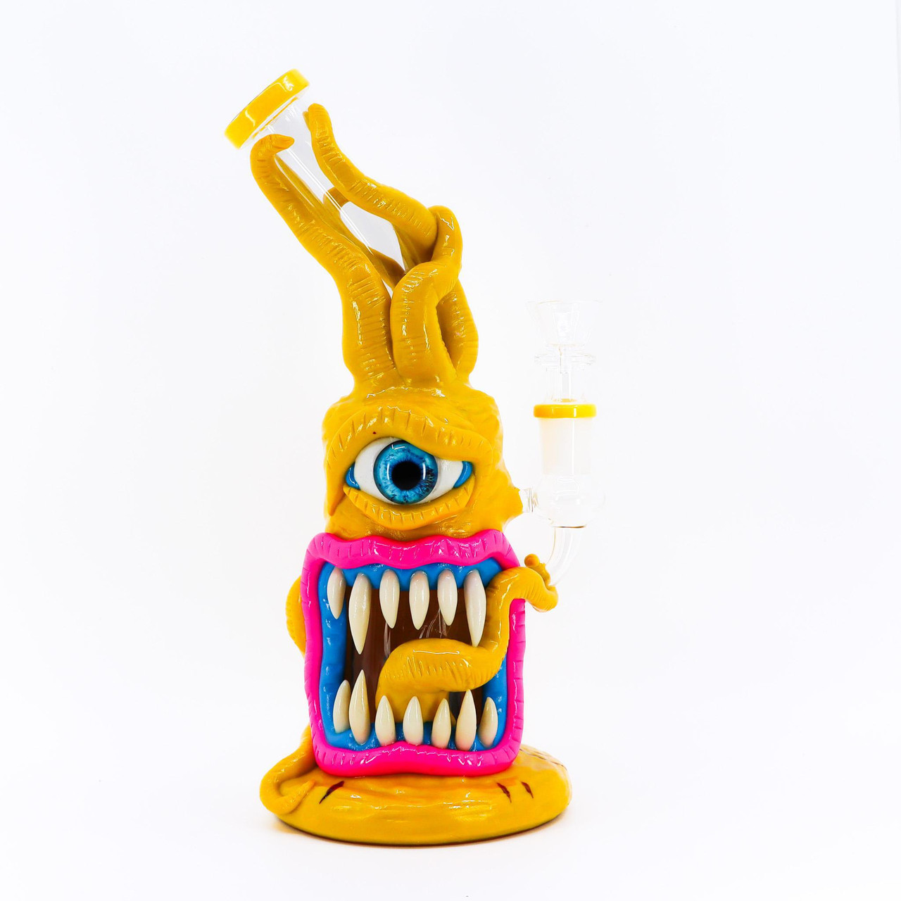 Monster Family Water Pipe - 9.5" - Head Hunters Smoke Shop