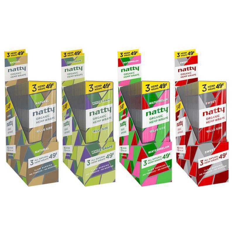 Natty Organic Hemp Wraps (Rillo Size)