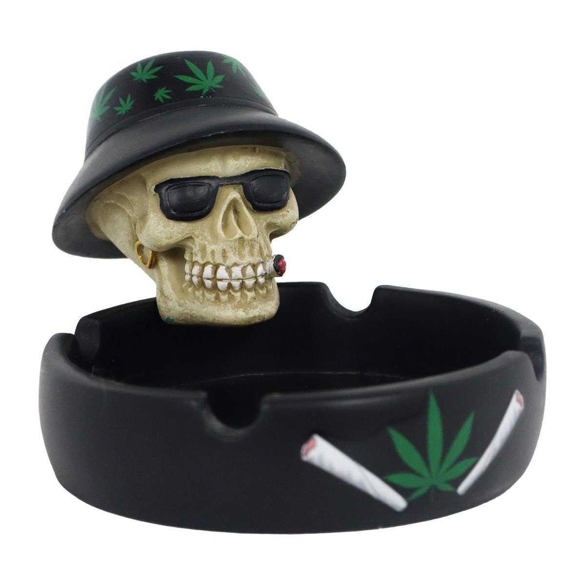 Ceramic Skeleton Stoner Ashtray