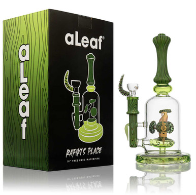 aLeaf Rafiki's Place Tree Perc Water Pipe - 10" - Head Hunters Smoke Shop