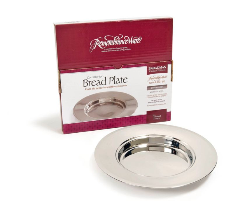 Communion Bread Plate (Silver Finish)