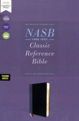 NASB -1995 Text Classic Reference Bible LS Thumb Index | Black ...