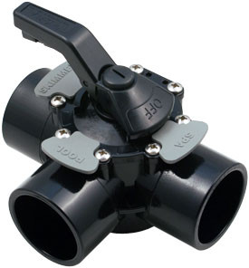 3 Way PVC Diverter Valve 1-1/2" slip x slip - National Discount Pool ...