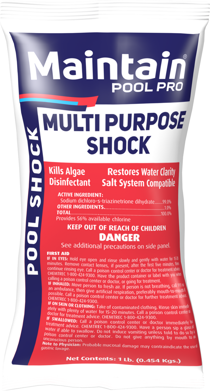 Di-Chlor Multi-Purpose Chlorine Pool Shock - 6, 12, and 24 Packs