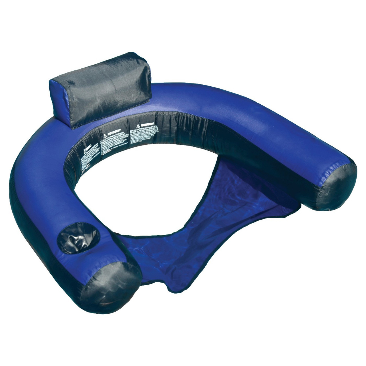 Swimline 90465 Floating Inflatable Fabric Covered U-Seat Pool Float ...