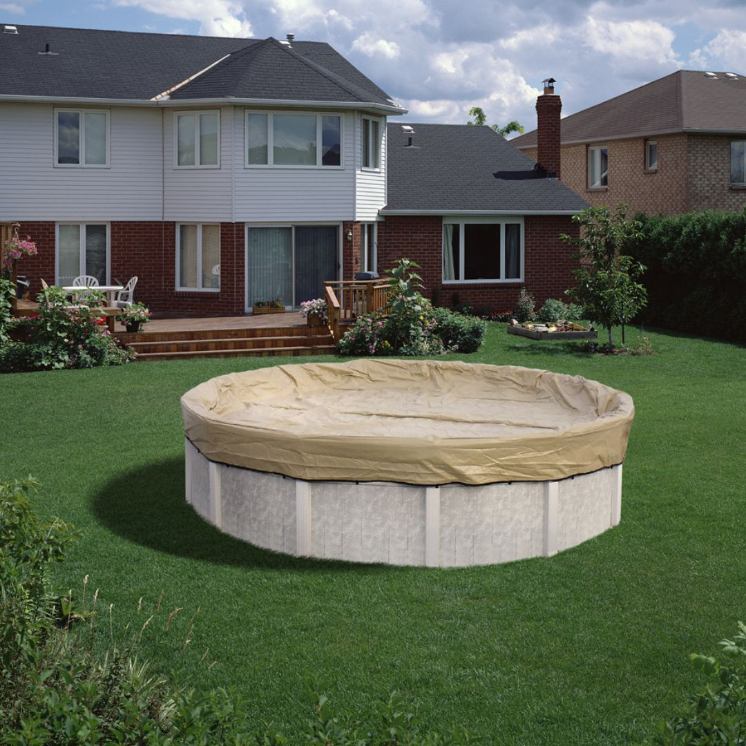 20-Year HPI Armor Kote Winter Pool Cover for 15 ft. Round Pools (Cover ...