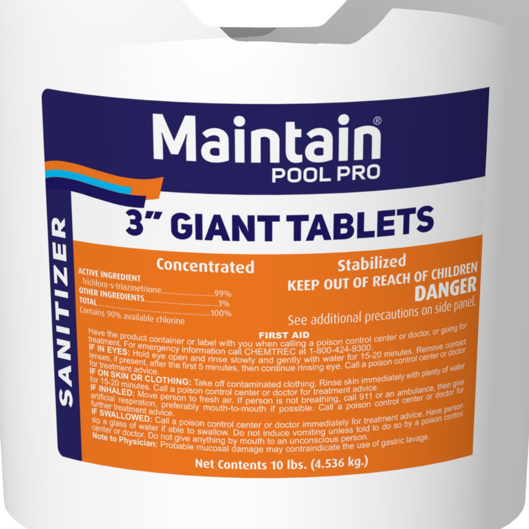Maintain Pool Pro 3" Chlorine Tablets | 10 lbs.