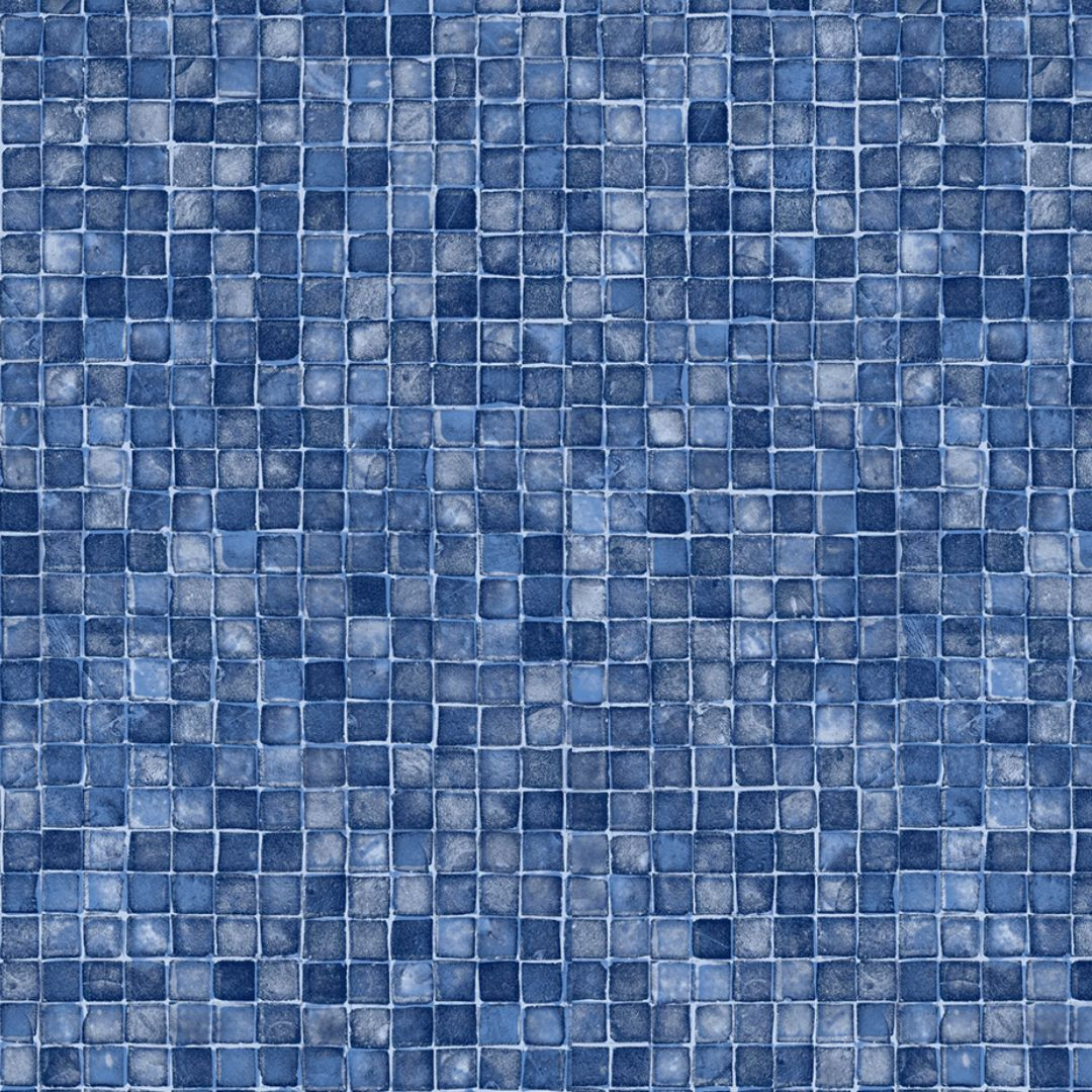 Mosaic Light Blue Borderless Vinyl Liner for Inground Pools | GLI