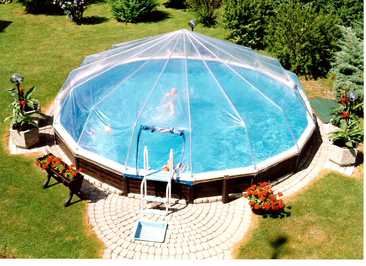 rectangle pool dome
