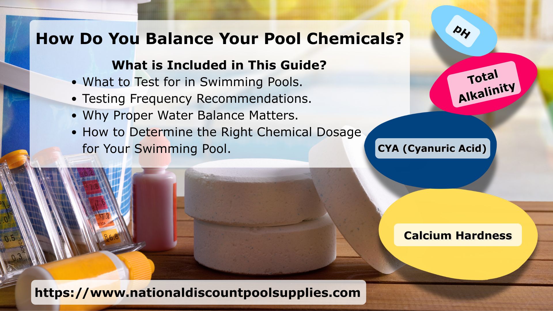 Learn to Balance Pool Chemicals. - National Discount Pool Supplies, LLC